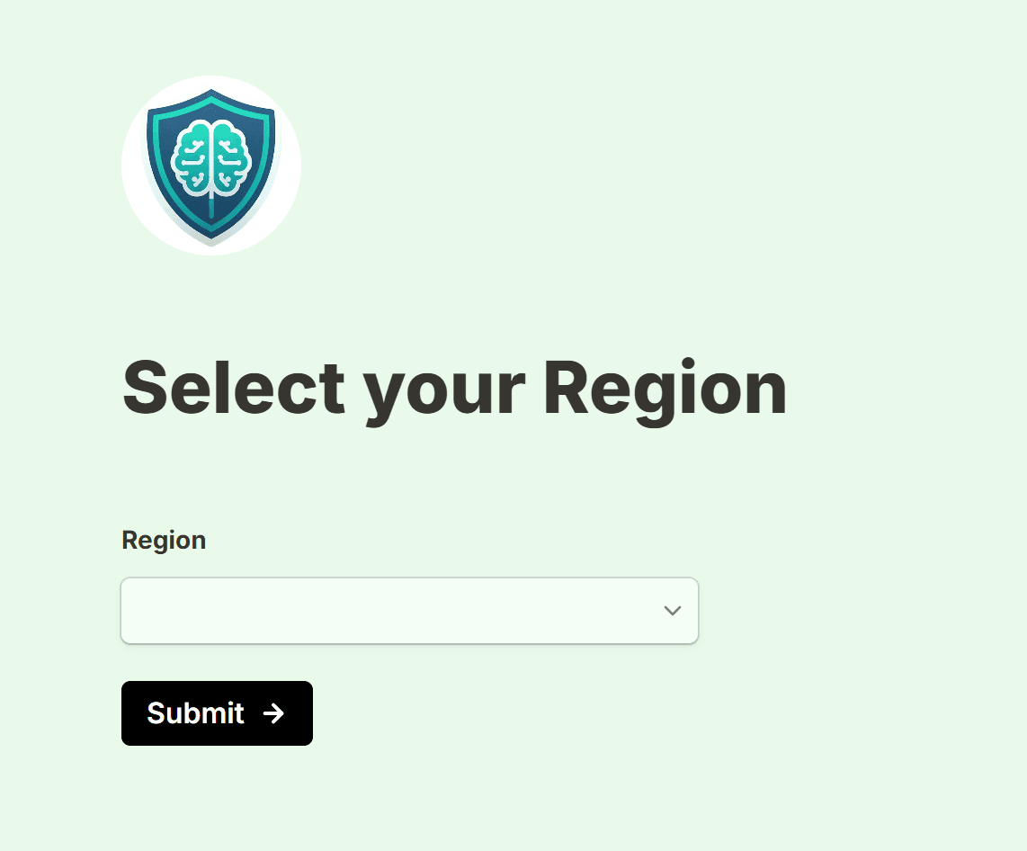 Select your Region