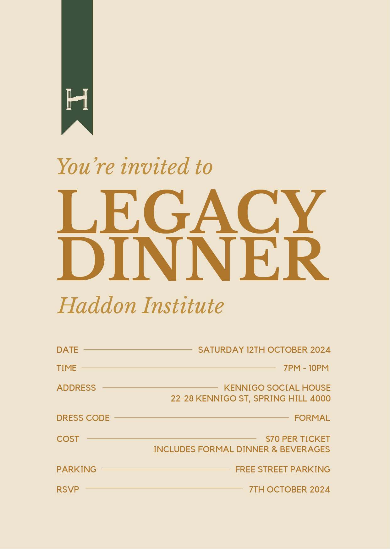Legacy Dinner