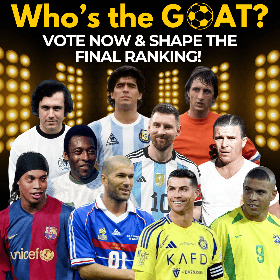 🚀 Football Legends Ranking: Who’s the GOAT? Vote Now! 🏆
