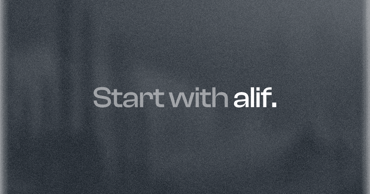 Invest with Alif